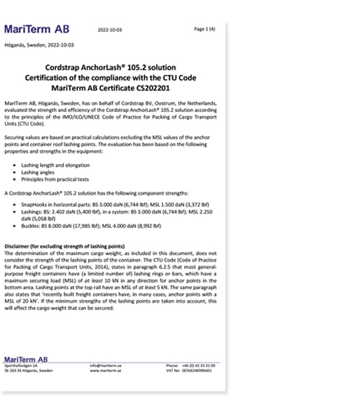 AnchorLash 105.2 Standard Soft Packaging